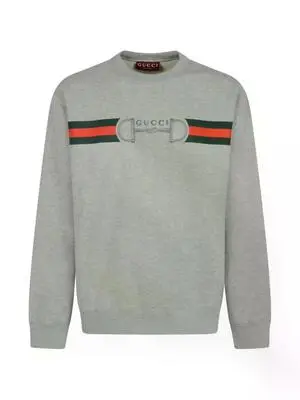 Gucci Striped Crew-neck Sweatshirt
