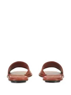 SERGIO ROSSI Logo-plaque Flat Sandals