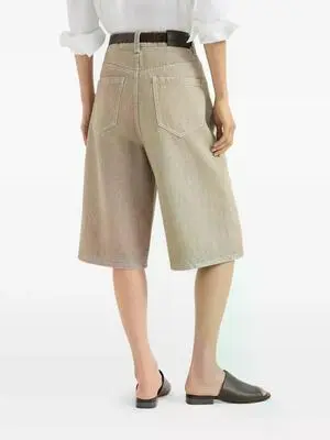 Brunello Cucinelli Button-fastening Denim Shorts