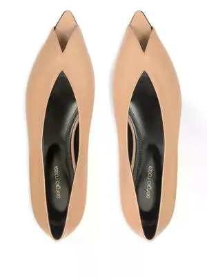 SERGIO ROSSI Beak Open-toe Pumps