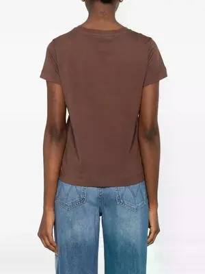 Pinko Logo Appliqué T-shirt - Brown