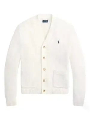 Polo Ralph Lauren Button Pocket Cardigan - White