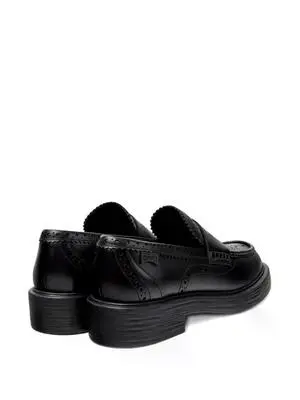 Camper Smooth Leather Brogue Loafers