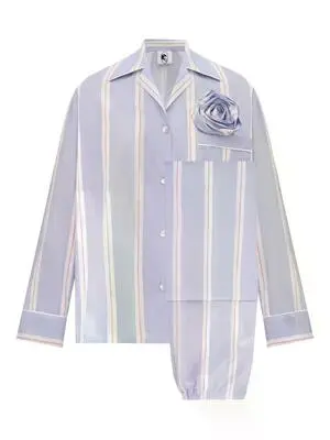 Sleeper The Rose Striped Pajama - Blue