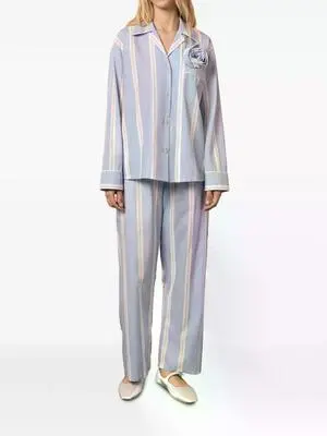 Sleeper The Rose Striped Pajama - Blue