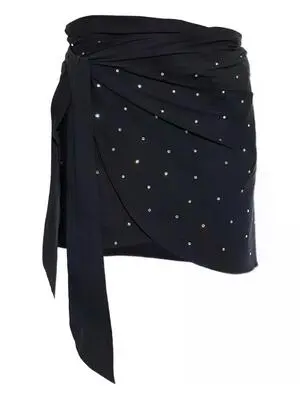 Hunza G Swarovski Crystal-embellished Sarong - Black