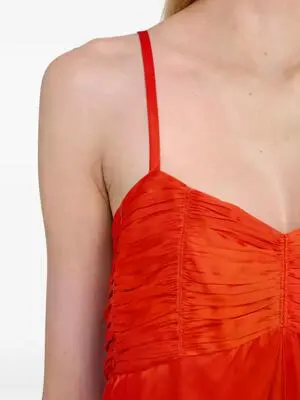 Zadig&Voltaire Ripples Satin Mini Dress - Orange