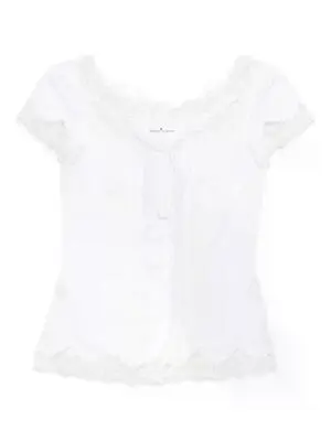 Ermanno Scervino Lace-trimmed Blouse