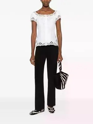 Ermanno Scervino Lace-trimmed Blouse