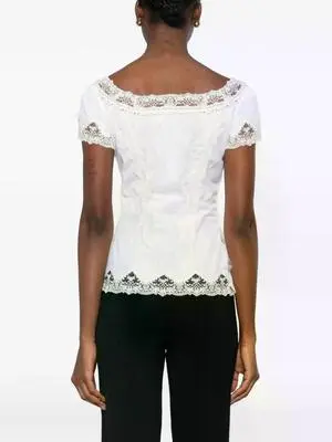 Ermanno Scervino Lace-trimmed Blouse