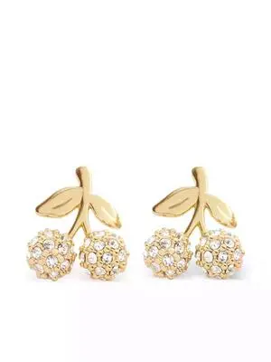 COACH® Embellished Cherry Stud Earrings - Gold