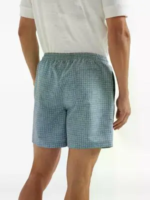 Brunello Cucinelli Printed Swim Shorts - Blue