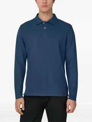 Boggi Milano Appliquéd Pique Polo Shirt - Blue