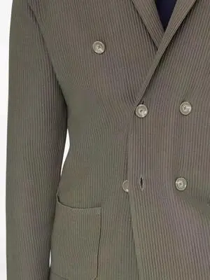 Boggi Milano Double-breasted Knitted Jacket - Grey