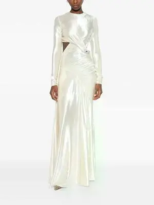 Rabanne Draped Velvet Gown
