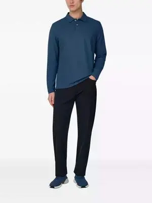 Boggi Milano Stretch Elastic Waistband Trousers - Black