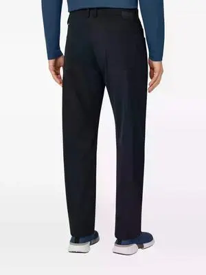 Boggi Milano Stretch Elastic Waistband Trousers - Black