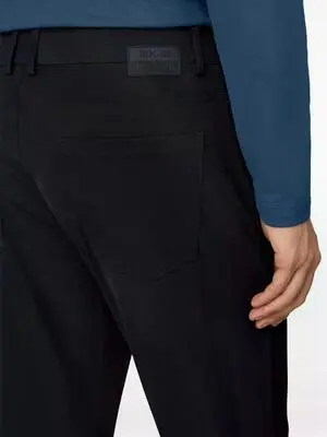 Boggi Milano Stretch Elastic Waistband Trousers - Black