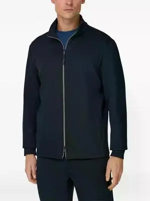 Boggi Milano Zip Pocket Sweater - Blue