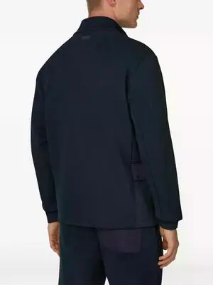 Boggi Milano Zip Pocket Sweater - Blue