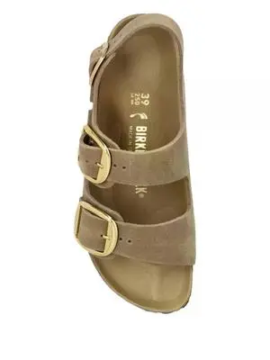 BIRKENSTOCK Milano Big Buckle Flat Sandals - Neutrals