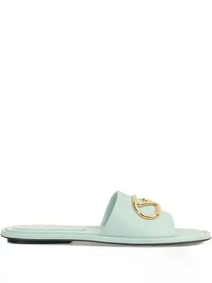 Sergio Rossi Gold Tone Sandals For Women