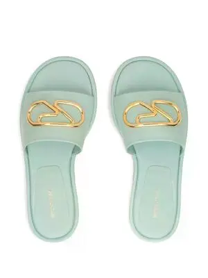 SERGIO ROSSI Surge Flat Sandals - Blue