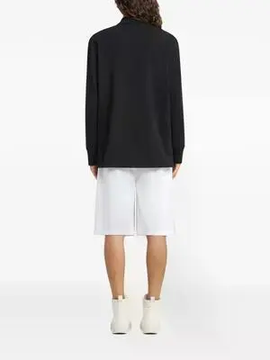 COURREGES Long-sleeve Logo-detail Polo Shirt