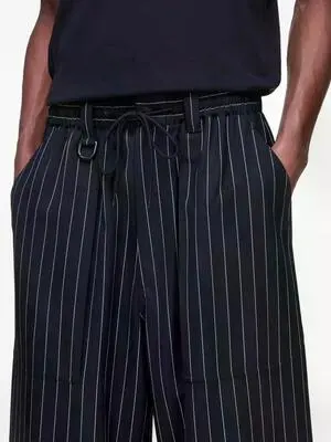 Y3 Pinstripe Drawstring Trousers