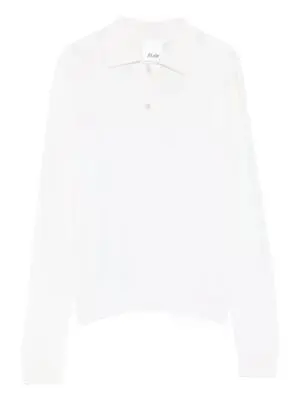 ALLUDE Button-fastening Polo Shirt - White