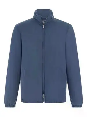 Boggi Milano Technical Fabric Zip Jacket - Blue