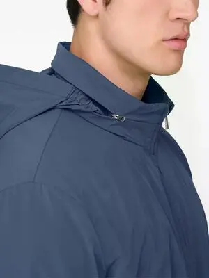 Boggi Milano Technical Fabric Zip Jacket - Blue