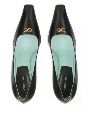 SERGIO ROSSI Logo-plaque Pumps