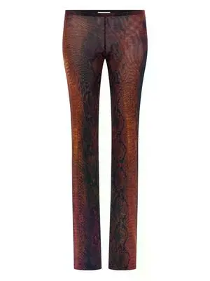 Jean Paul Gaultier Mesh Python Print Trousers