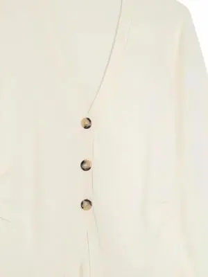 Veronica Beard Buttoned V-neck Cardigan - Neutrals