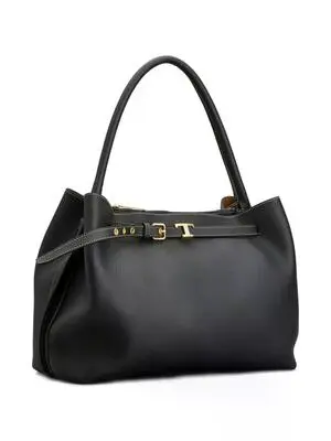 TOD'S T Timeless Buckle Tote - Black