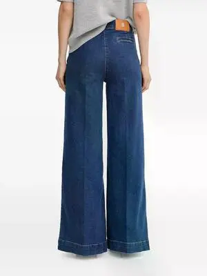 FRACOMINA Charm-detail Wide-leg Jeans