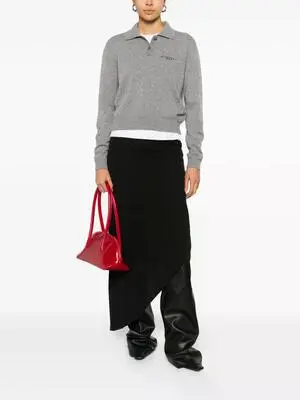 Givenchy Long-sleeve Knitted Polo Top