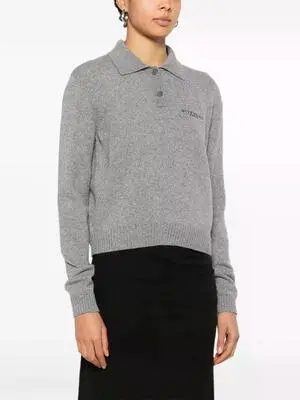 Givenchy Long-sleeve Knitted Polo Top