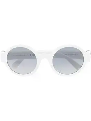 Moncler Atriom Round-frame Sunglasses - White