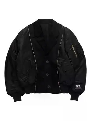SPENCER BADU Buttoned Bomber Jacket