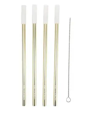 SUNNYLIFE Metal Straws - Gold