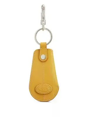 TOD'S Contrast Stitching Keyring - Yellow