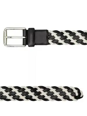 TOD'S Woven Belt With Buckle - Black