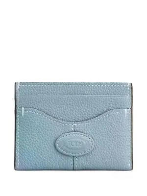 TOD'S Textured Card Holder - Blue