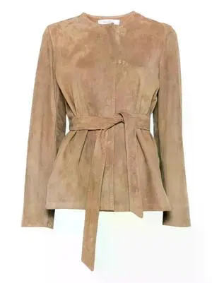 Max Mara Belted Suede Jacket