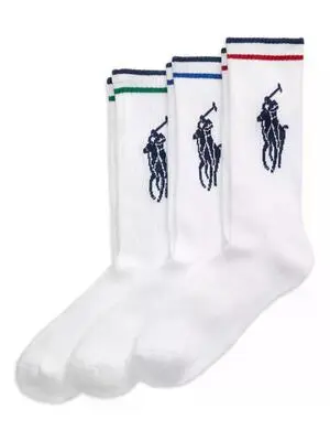 Polo Ralph Lauren Big Pony Crew Socks - White