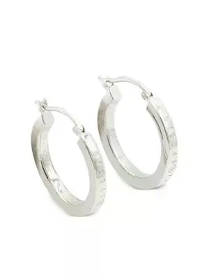 MAISON MARGIELA Numeric Logo Hoop Earrings