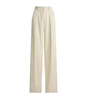 Women's Pleated Straight Pants