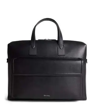 Paul Smith Leather Folio Bag - Black